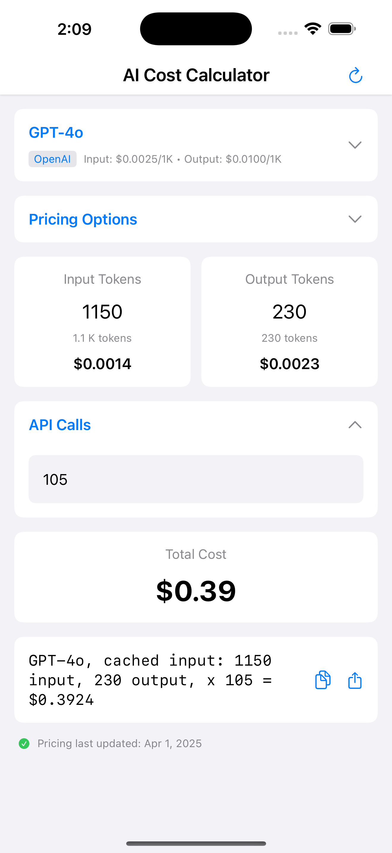 AI Cost Calc - LLM API Cost Calculator for OpenAI, Anthropic, and Azure ...